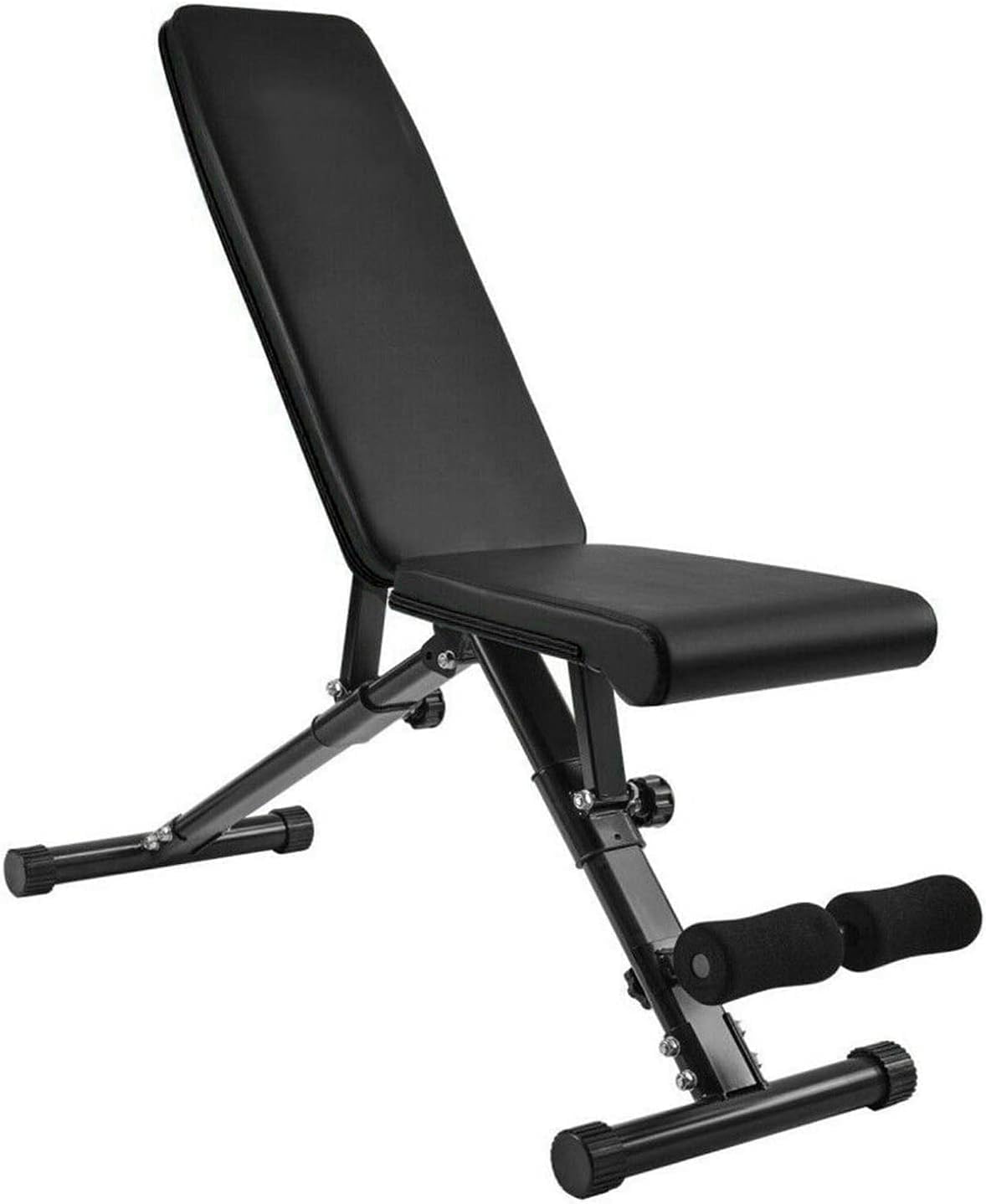 MAXSTRENGTH Adjustable Weight Lifting Bench | Foldable Incline/Decline ...