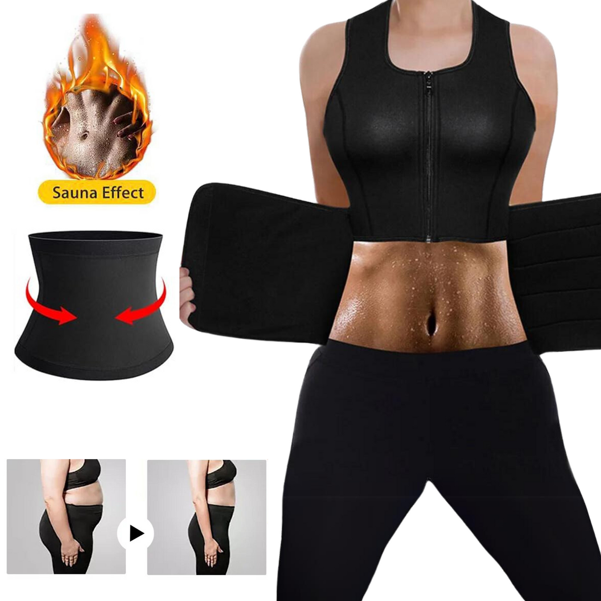 Buy now Neoprene Compression Waist Trimmer Abdominal Belt – MAXSTRENGTH