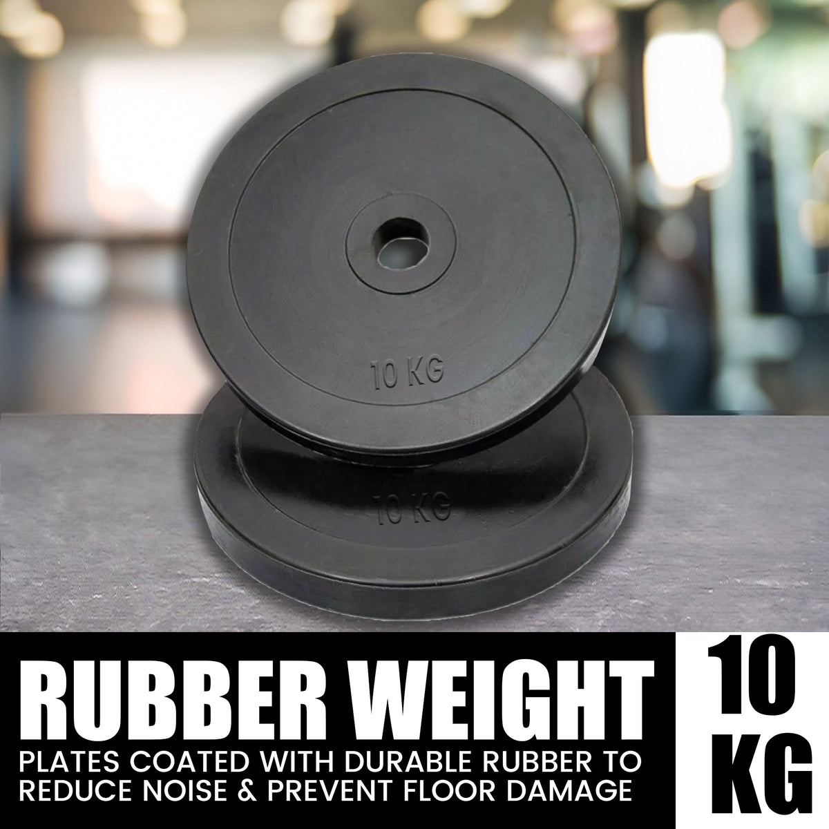 Order now Weightlifting Olympic Rubber Weight Plates 100Kg set ...