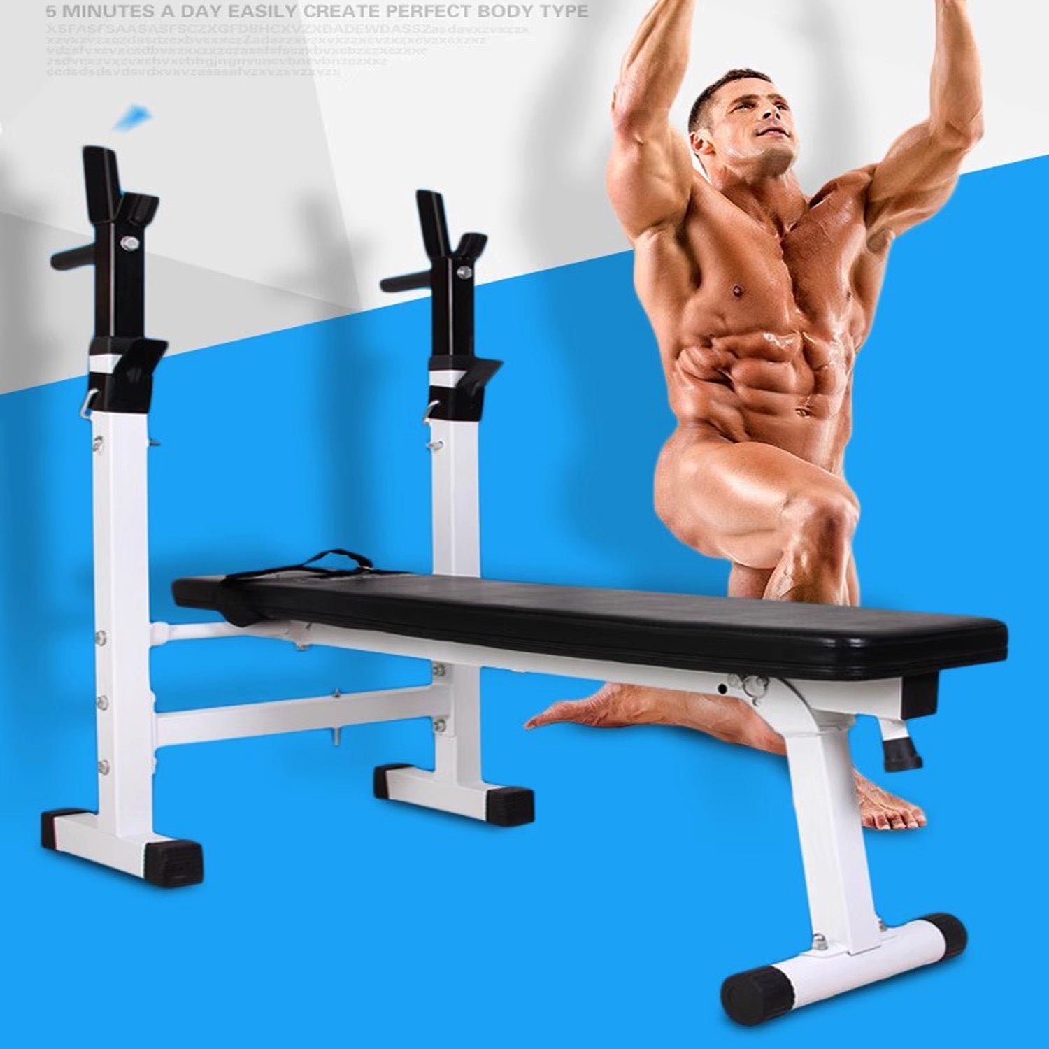 MAXSTRENGTH Multi-Functional Gym Equipment: Weight Bench, Dip Station ...